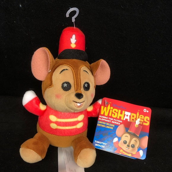 Disney | Toys | 222 Disney Parks Dumbo Timothy Mouse Wishables Plush ...